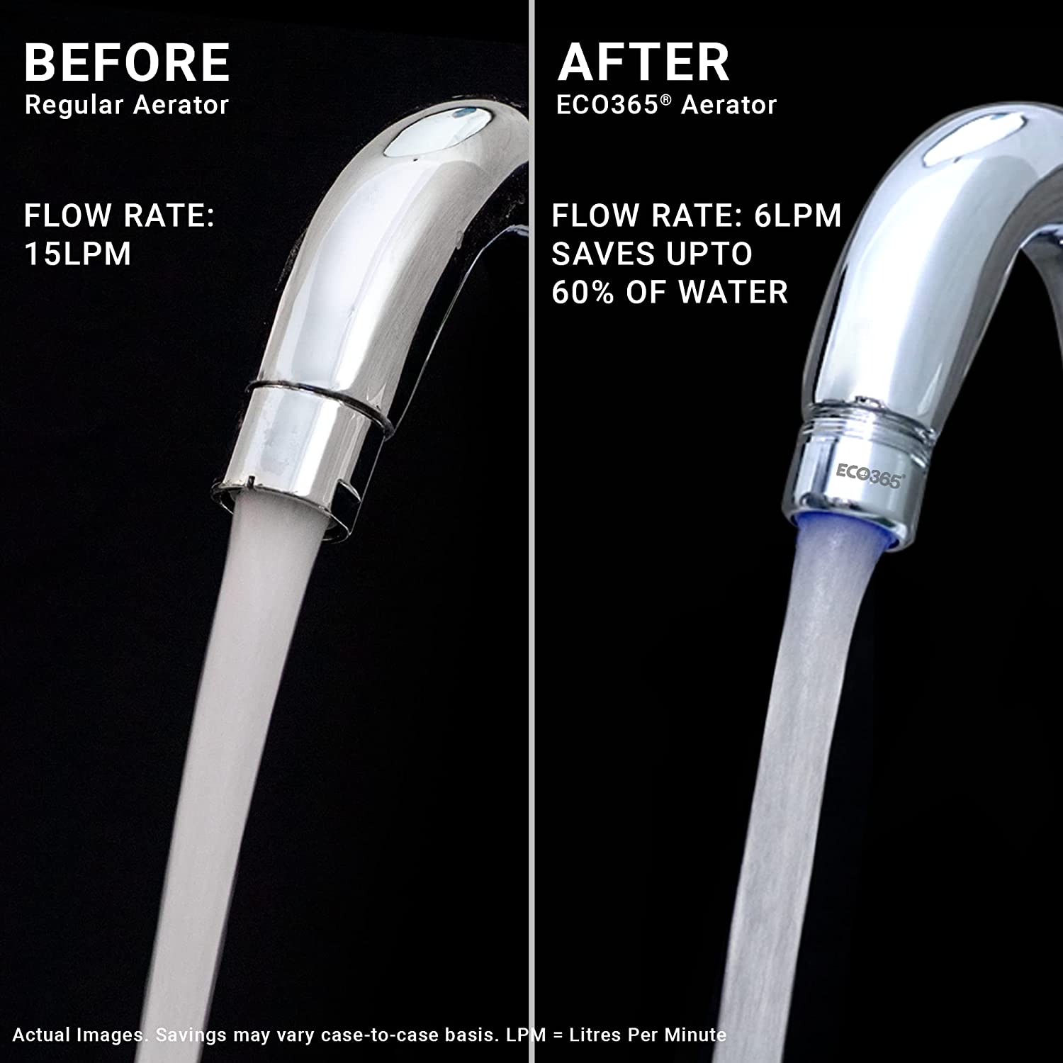 Dual Threaded Shell With 6LPM Foam Flow Aerator (Pack of 2) - Econaur