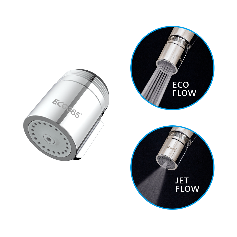 X22 DUAL FLOW CHROME FINISH JET AND ECO FLOW AERATOR - Econaur