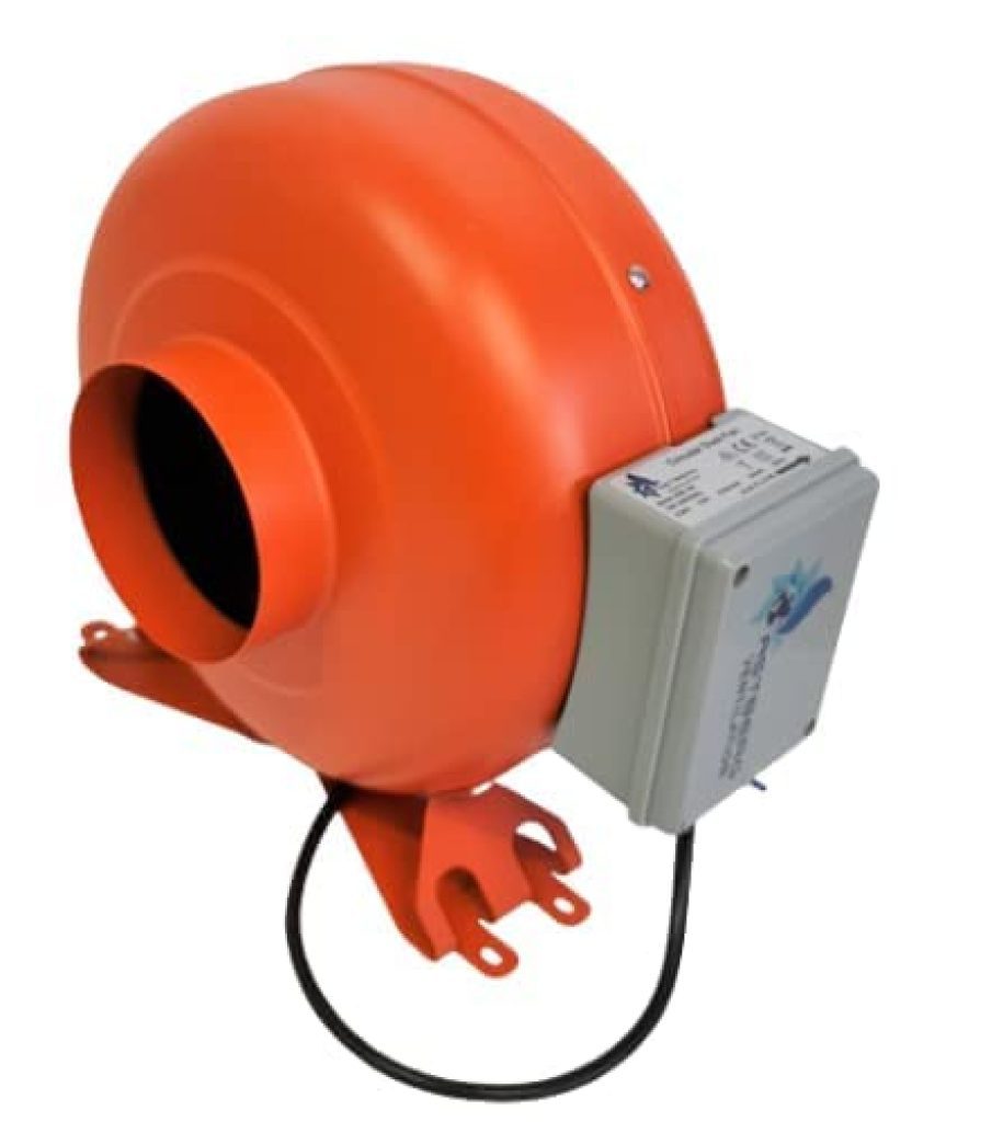 Astberg Circular Duct Fan AEE-100 Powder Coated(100mm/4)(290CMH/170CFM ...