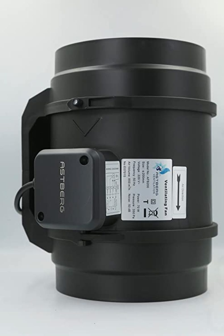 Astberg Afb200 (200Mm/8) (850Cmh/500Cfm) Silent Mix Flow - Econaur