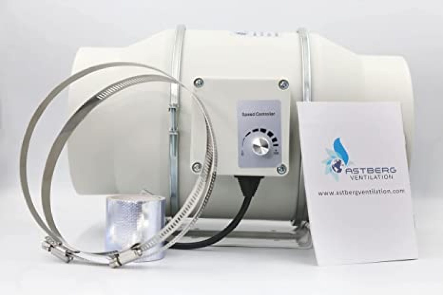 Astberg AEC 150 Quiet Inline Duct Fan (20CMH-570CMH) Silent Mix Flow ...