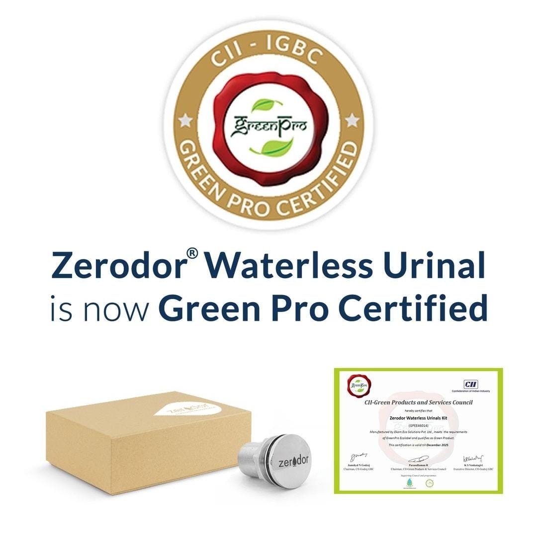 The Zerodor Waterless urinals are now Green Pro Certified! - Econaur